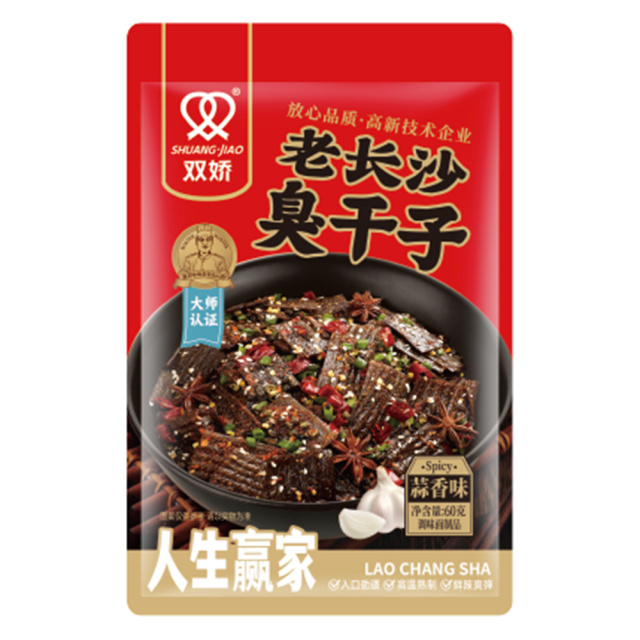 双娇牌人生赢家老长沙臭干子蒜香味60G*60 SJ RSYJ LCS STINKY DRIED TOFU(GARLIC FLAVOR ...